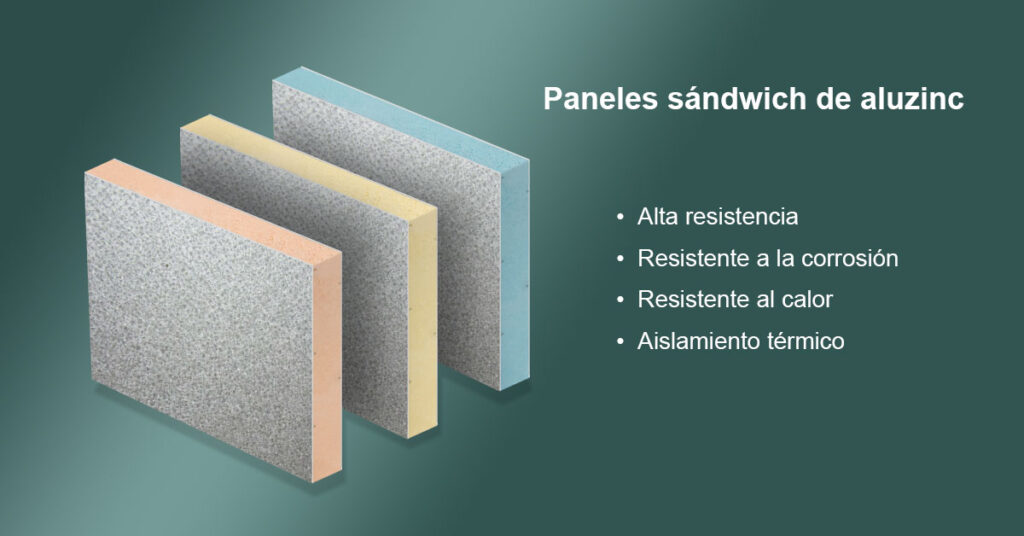 Paneles sándwich de aluzinc - Fabricante de paneles compuestos